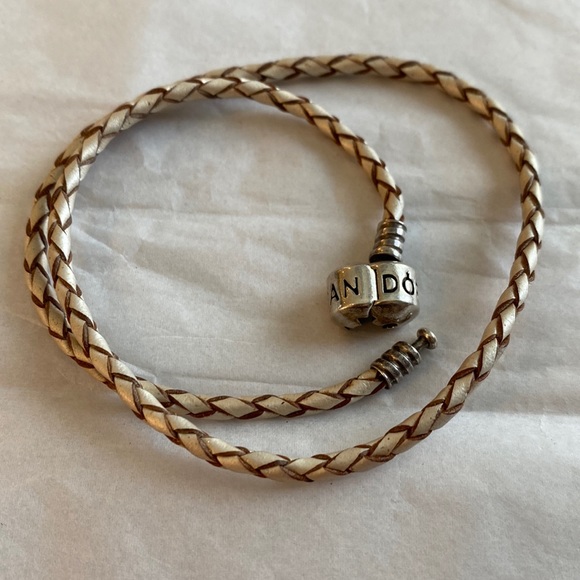 Pandora | Jewelry | Pandora Leather Wrap Bracelet | Poshmark